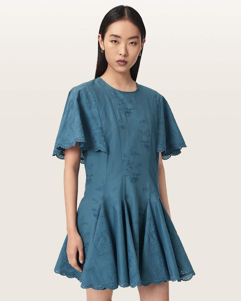 Corla Slim Fit Mini Dress CAPTAIN BLUE | ALLSAINTS